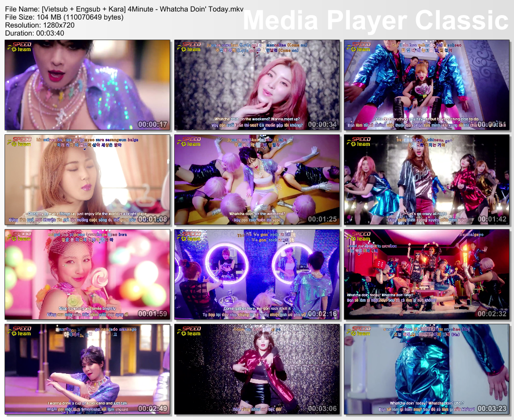 [Vietsub + Engsub + Kara] 4Minute - Whatcha Doin' Today | Choony's Blog